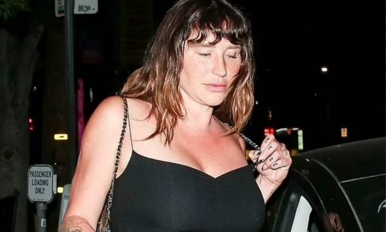Kesha Is Seen In Los Angeles After Dinner Wearing A Low-Cut Tank Top ...
